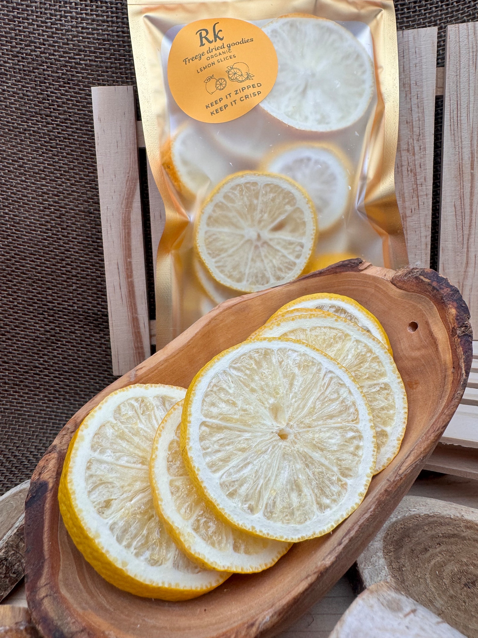 Organic Freeze Dried Lemon Slices-healthy Freeze Dried Food Fruit ...