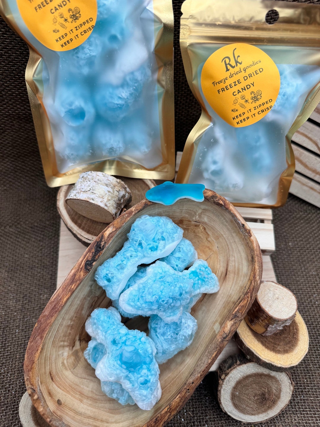 Freeze-dried Gummy Sharks Puffs-freeze Dried Candy Snacks-kids Snacks ...