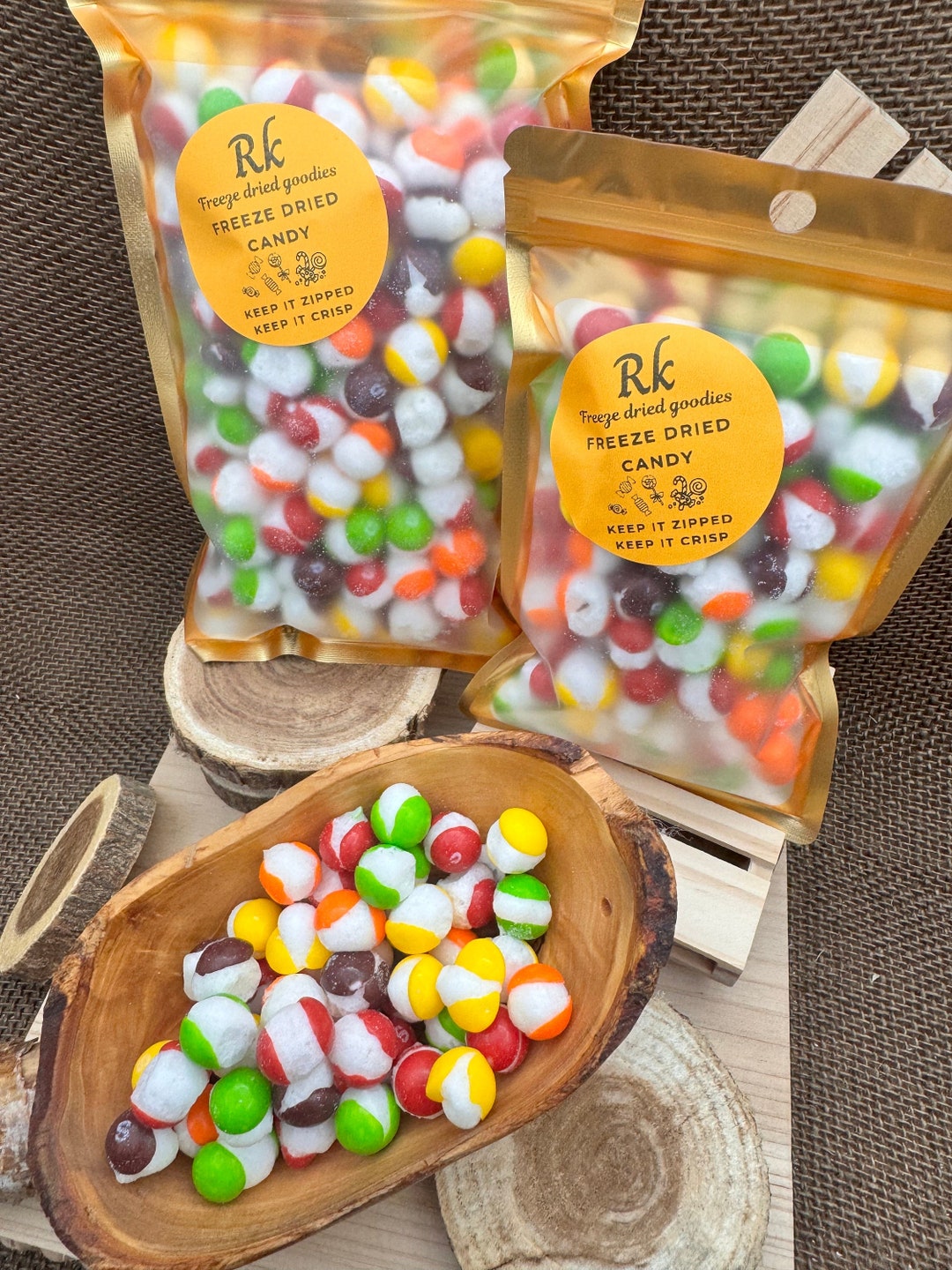 Freeze Dried Original RAINBOW Puffs-freeze Dried Candy Snacks-kids ...