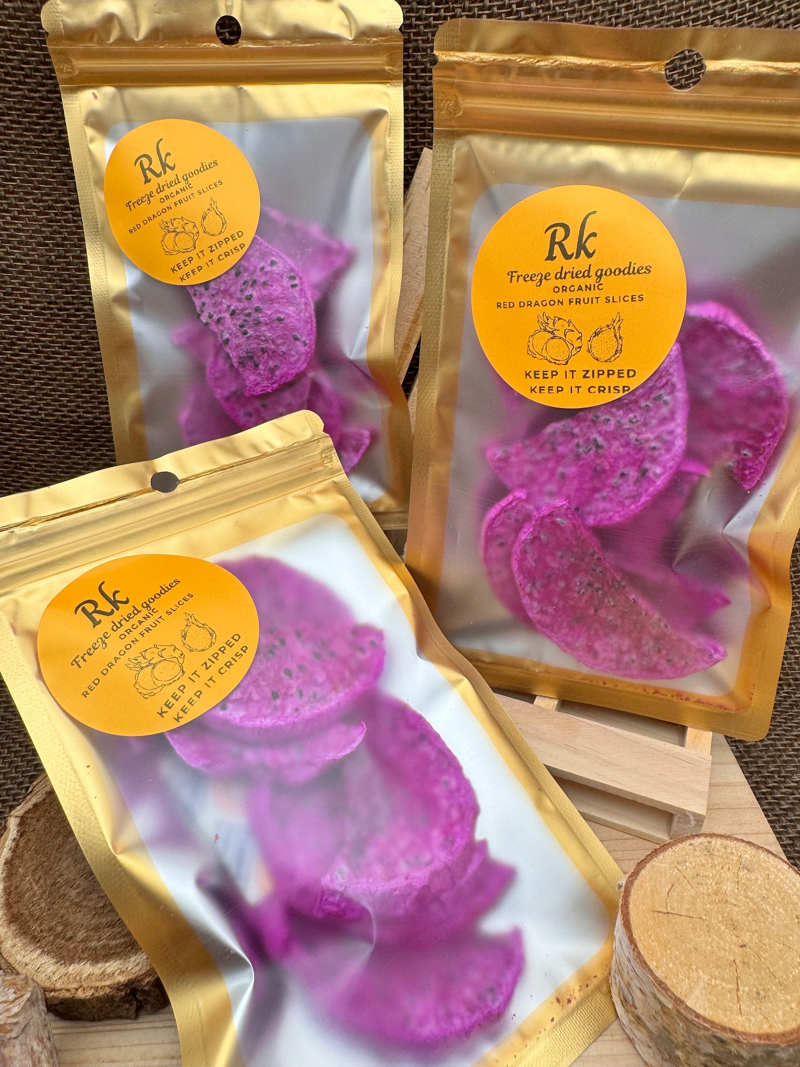 Red Dragon Fruit Pitaya Freeze Dried Vegetarian Healthy Fruit Snacks ...