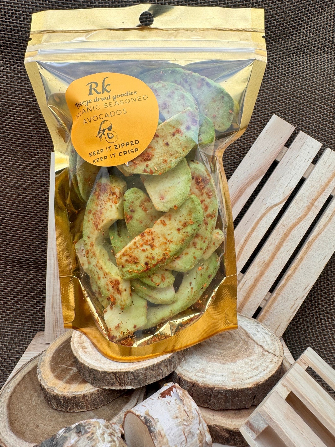 2oz Organic Freeze Dried SEASONED Avocados-healthy Fresh Freeze Dried ...