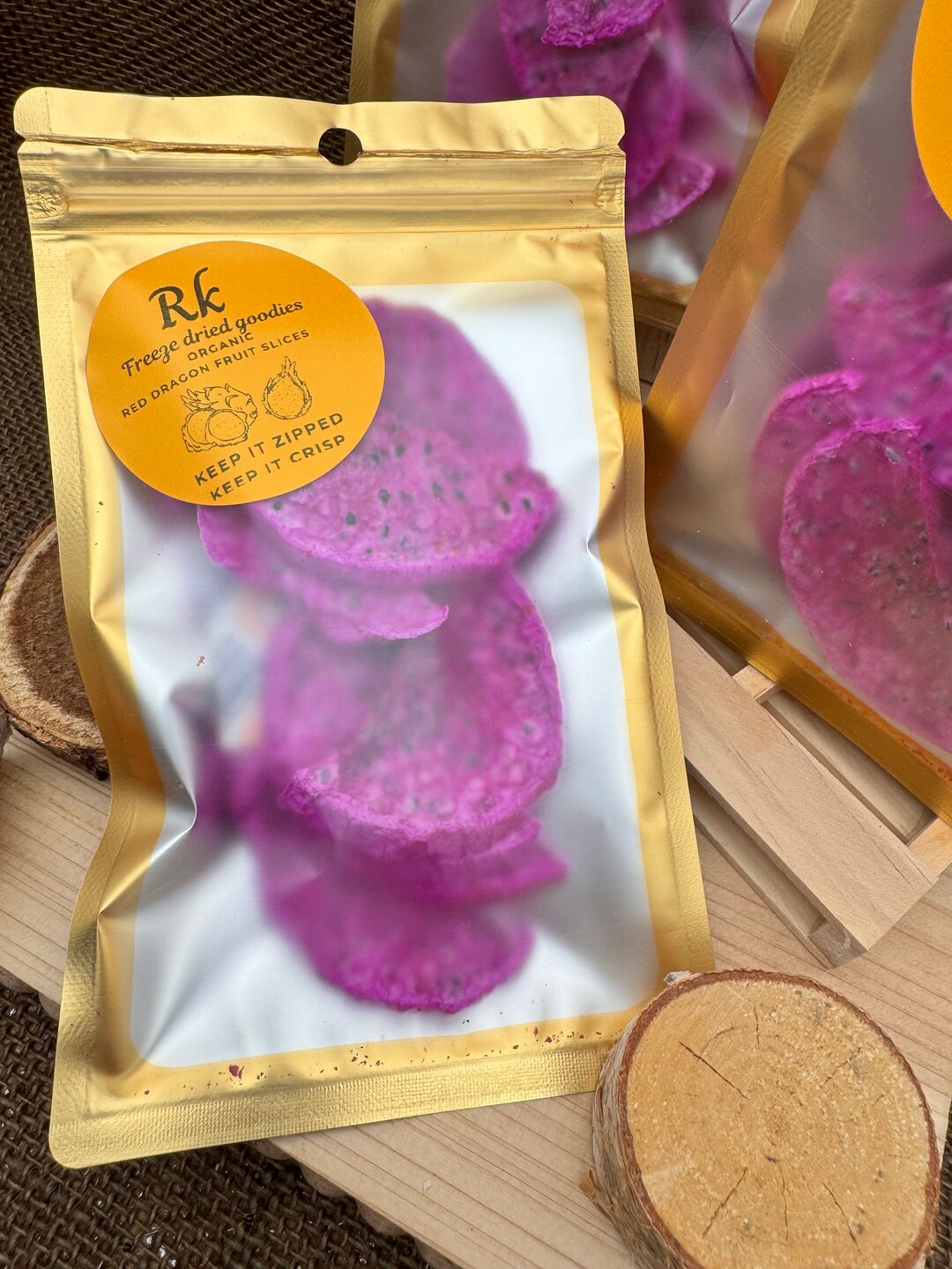 Red Dragon Fruit Pitaya Freeze Dried Vegetarian Healthy Fruit Snacks ...