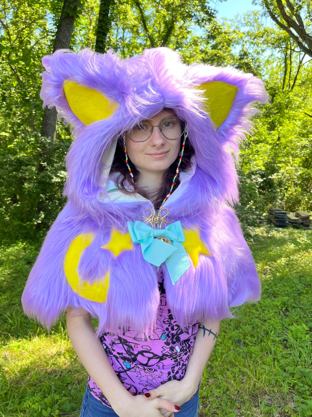 Kitten Nap Hood, Furry Caplet, EGL Fashion, Cat Ears - Etsy