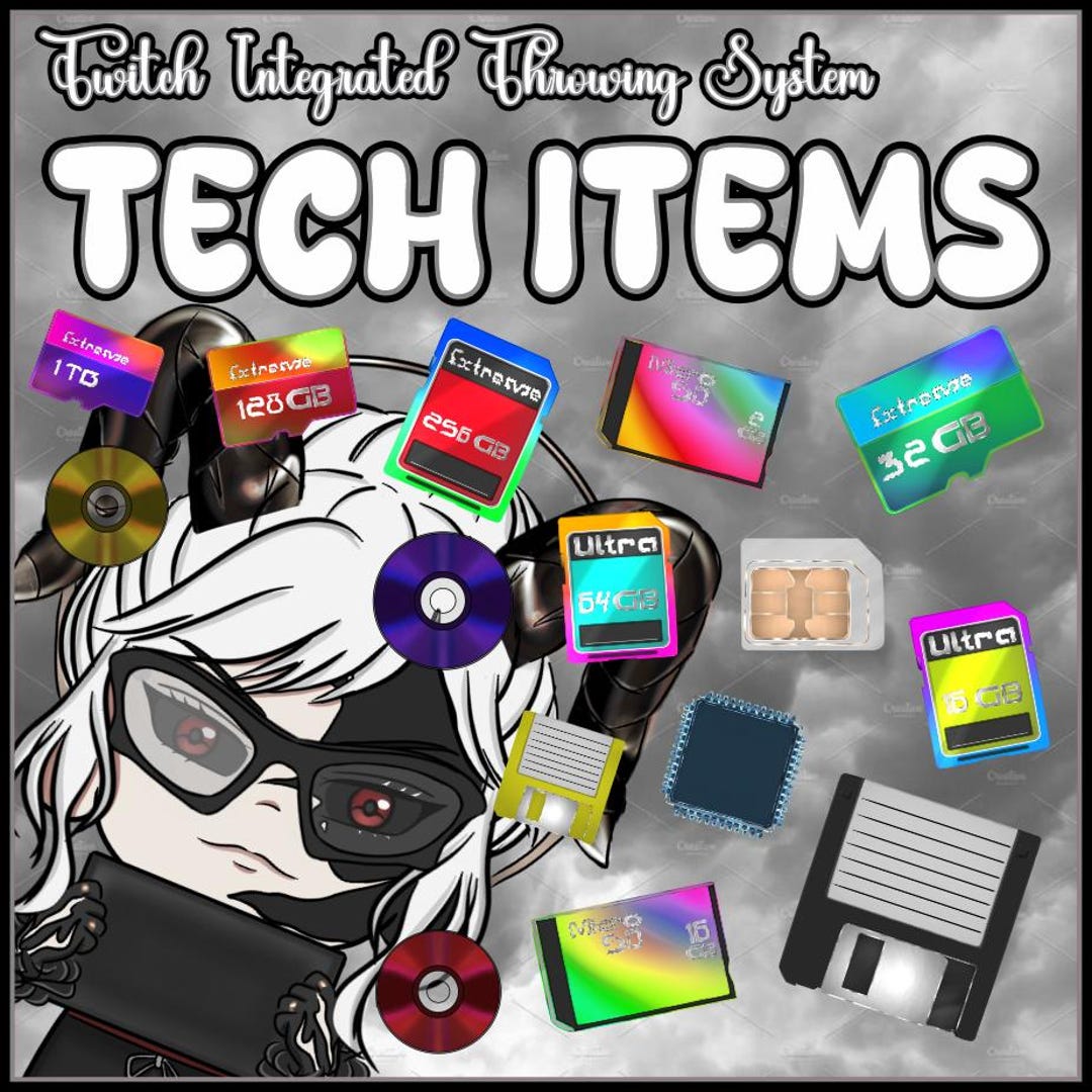 Vtuber Asset - Tech Throwables - Etsy