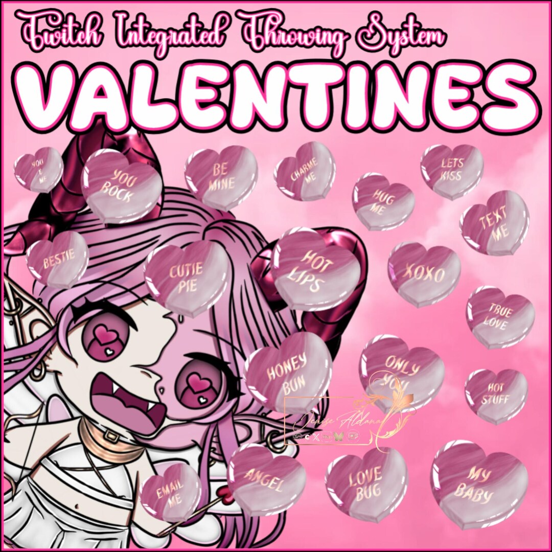 Vtuber Asset - Valentine's Day Throwables - Etsy