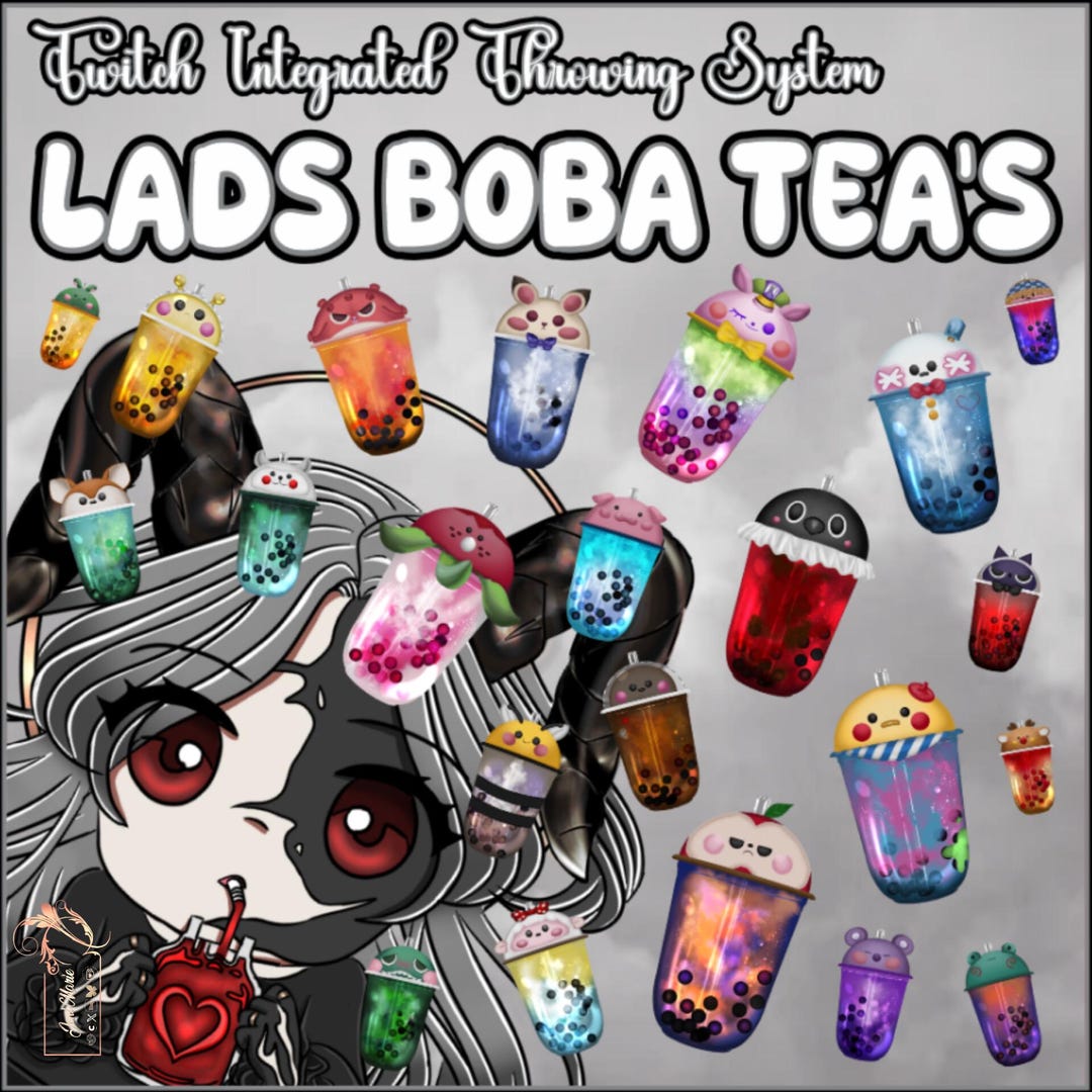 Vtuber Asset - Lads Boba Throwables - Etsy