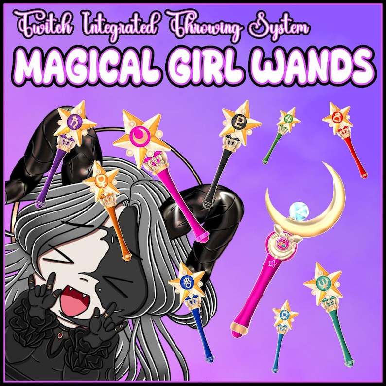 Vtuber Asset - Magical Girl Throwables - Etsy
