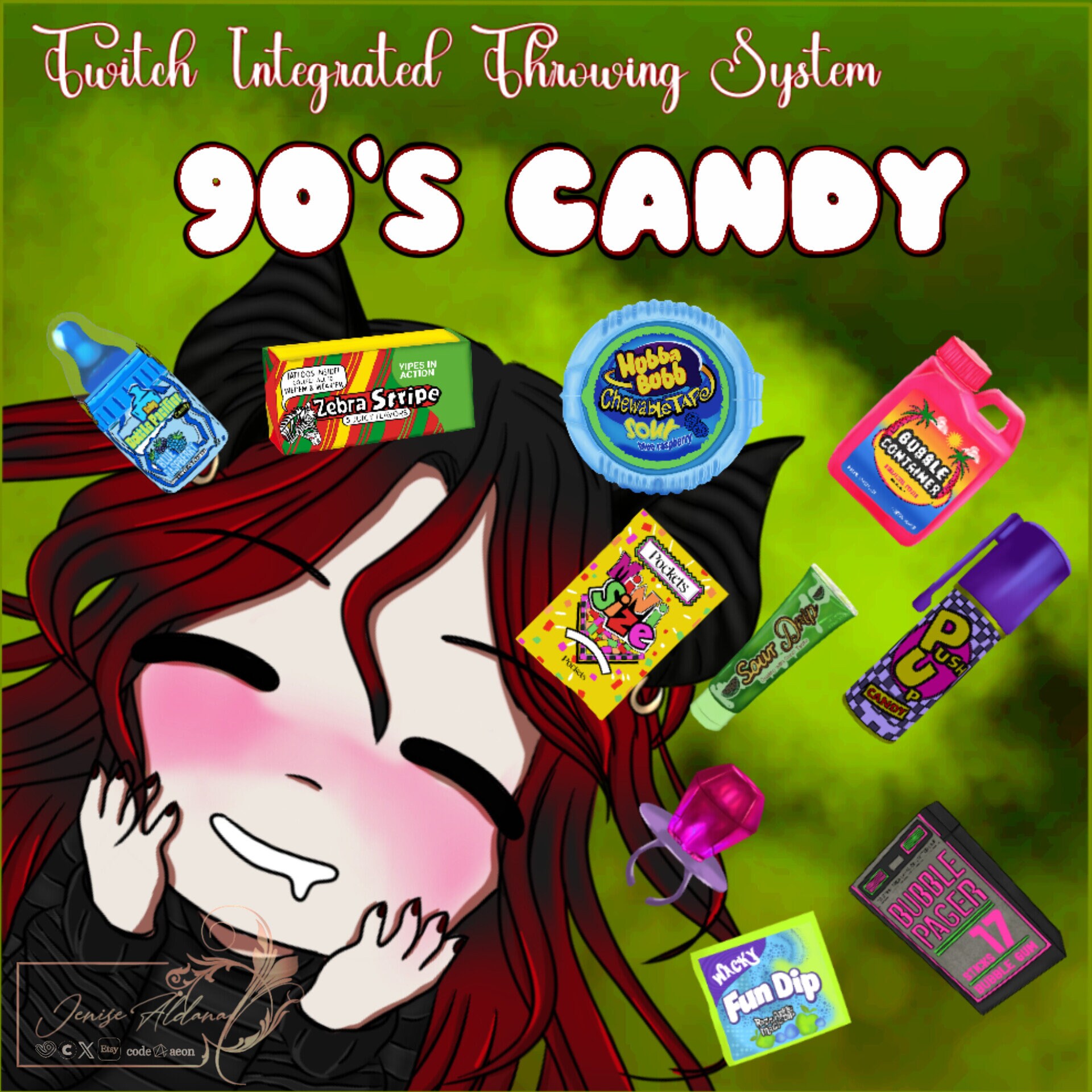 Vtuber Asset - 90's Candy Throwables - Etsy