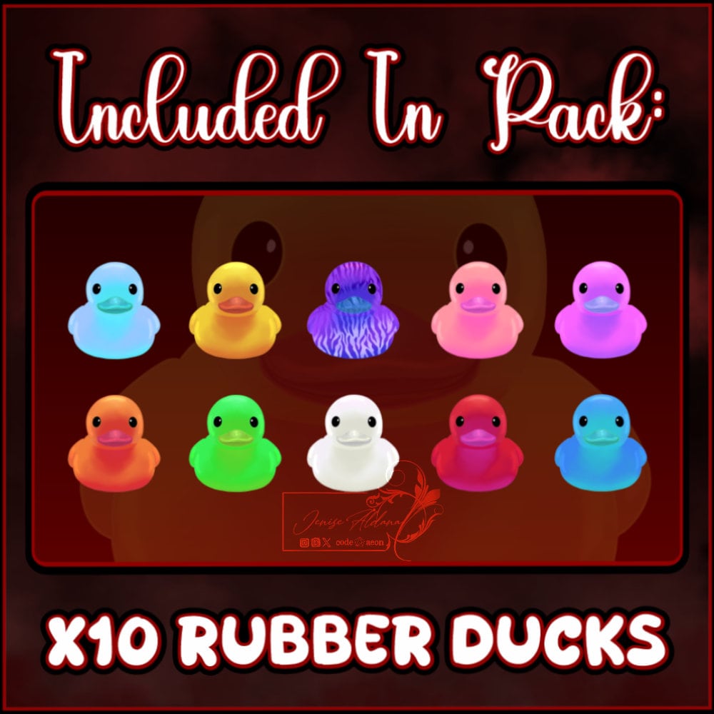 Vtuber Asset - Rubber Ducks Throwables - Etsy