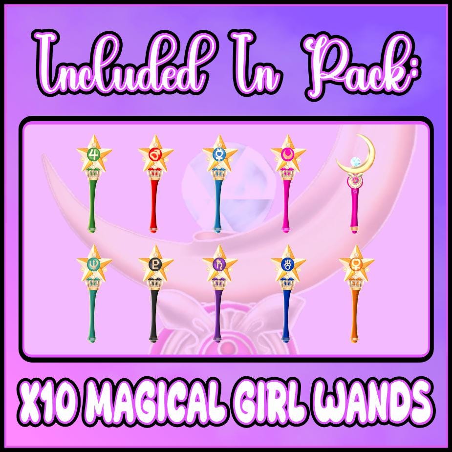 Vtuber Asset - Magical Girl Throwables - Etsy