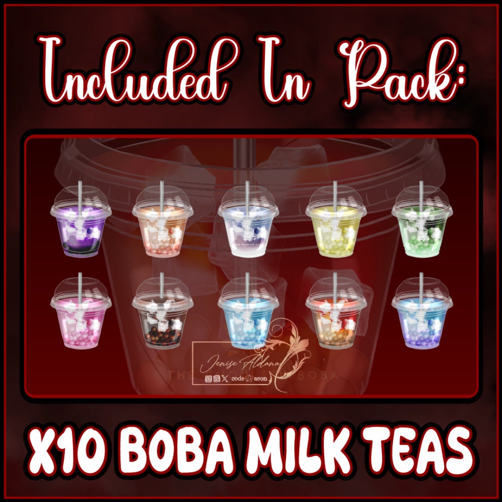Vtuber Asset - Boba Throwables - Etsy