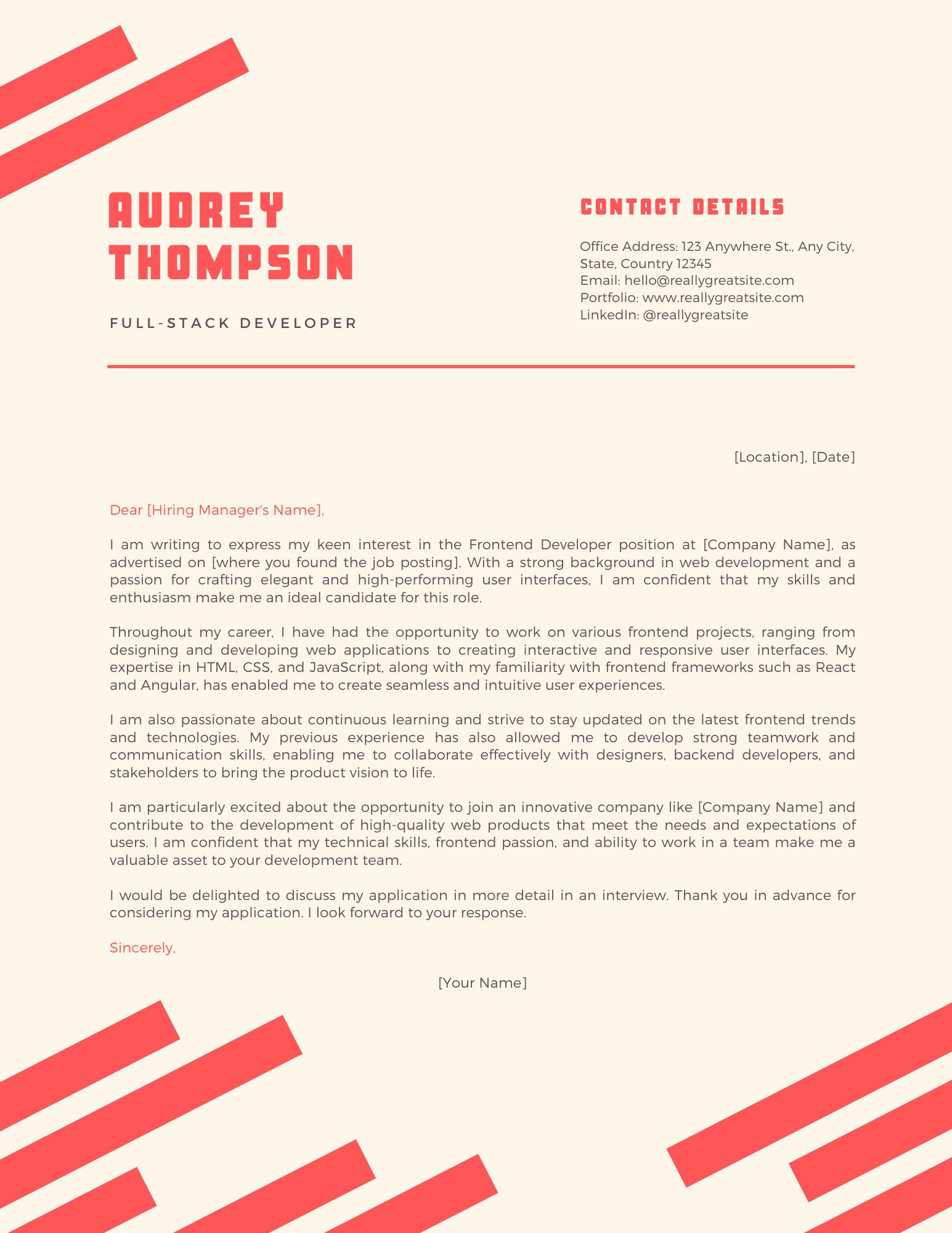 Editable Modern Resume Template and Cover Letter With Canva / Modern ...