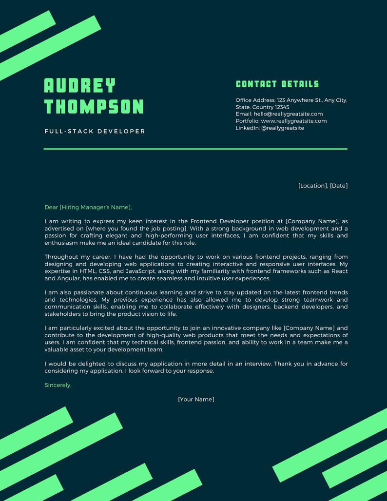 Editable Modern Resume Template and Cover Letter With Canva / Modern ...