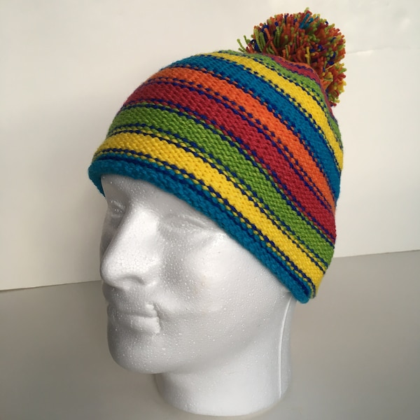 Striped Stocking Cap - Etsy