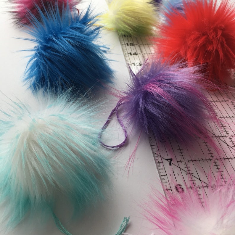 Tiny Tufts Luxury Faux Fur Pom Poms - Etsy