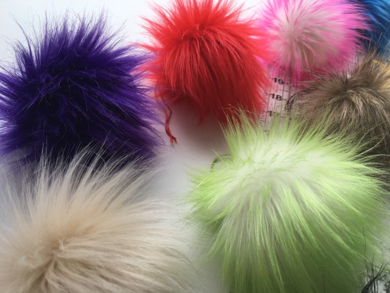 Tiny Tufts Luxury Faux Fur Pom Poms - Etsy