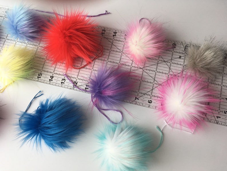 Tiny Tufts Luxury Faux Fur Pom Poms | Etsy