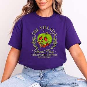 Disney Villains Social Club Shirts, Bad Witches Club Shirt, Disney ...