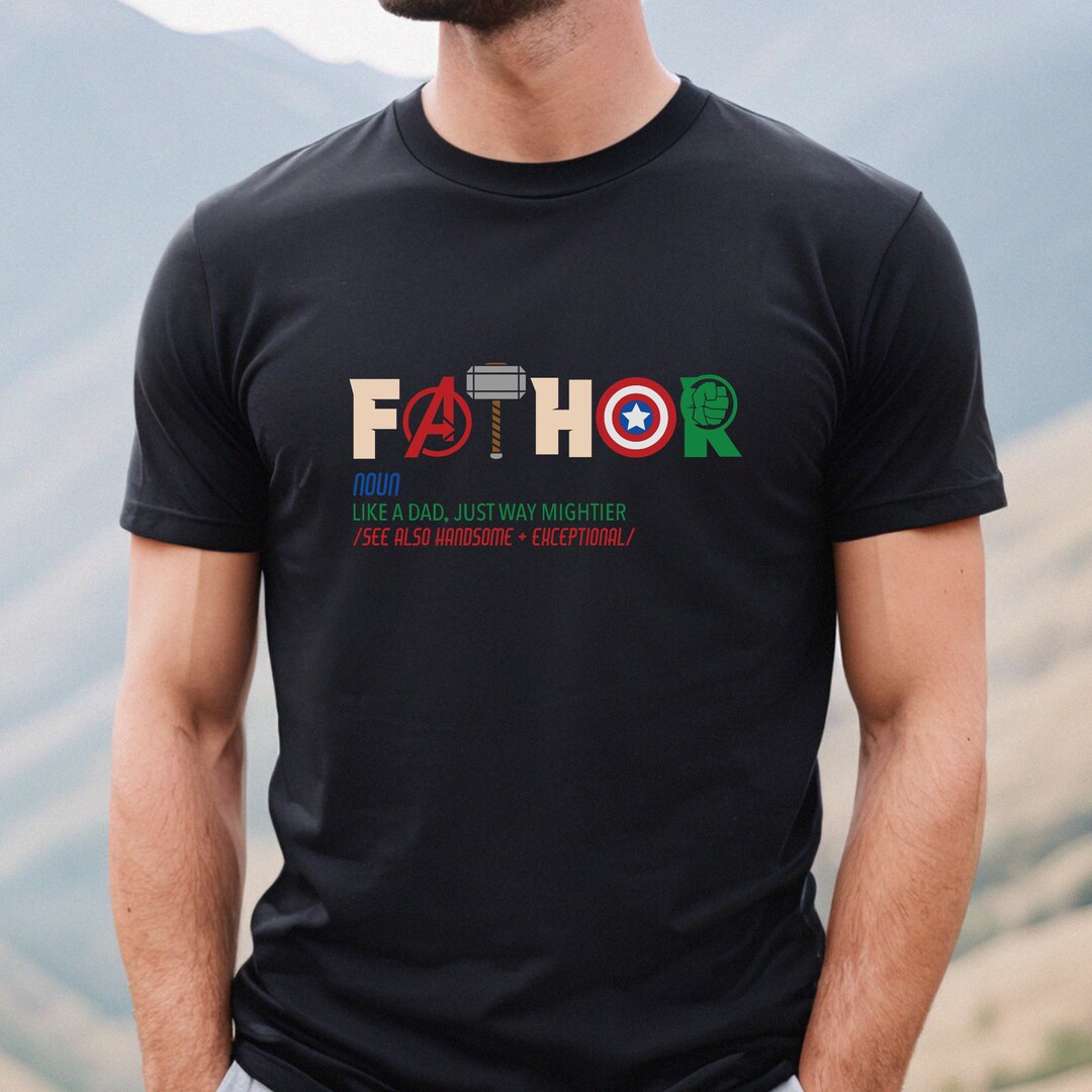 Fathor Avengers Dad Shirt, Superhero Father's Day Gift - Etsy