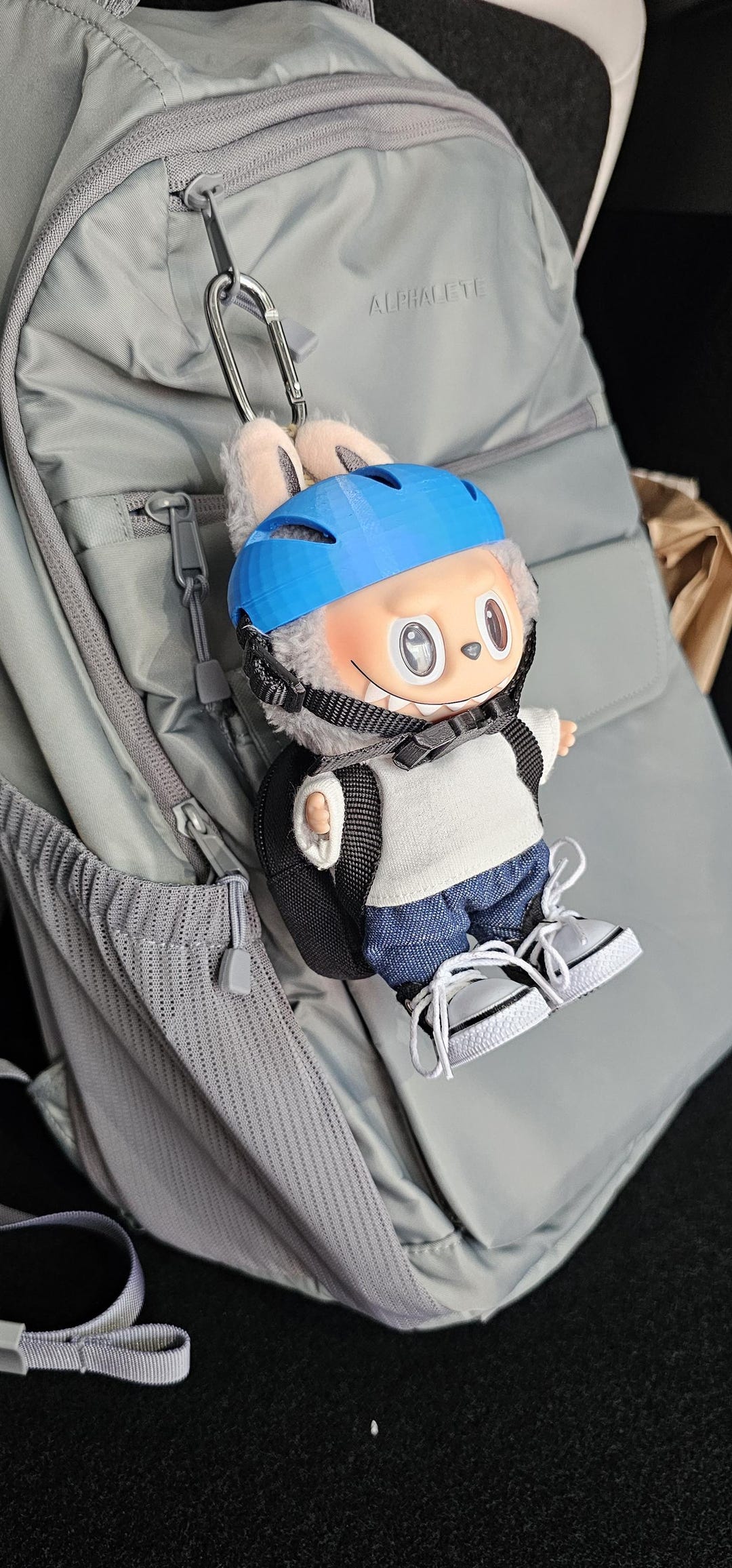 3D Printed Labubu Helmet: Custom Plush Doll Accessory, Adjustable ...