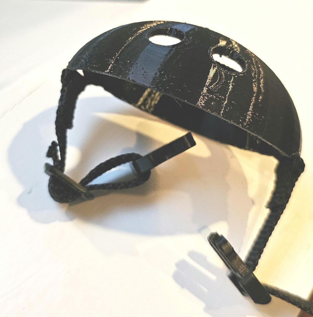 3D Printed Collectible Plush Doll Helmet: Roller Derby Accessory With ...