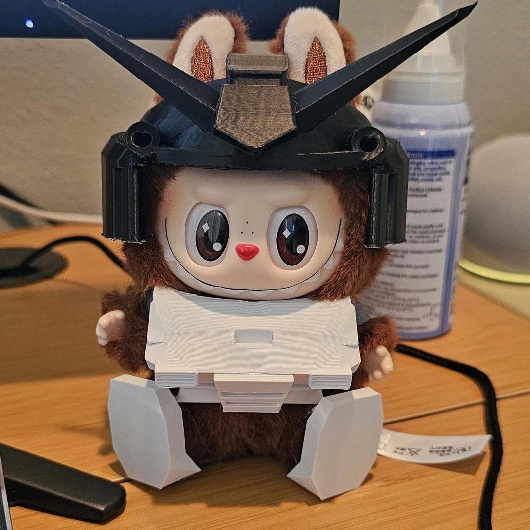 DIGITAL Product_labubu Anime Robot Armor 3d Printer 3MF and STL Files ...