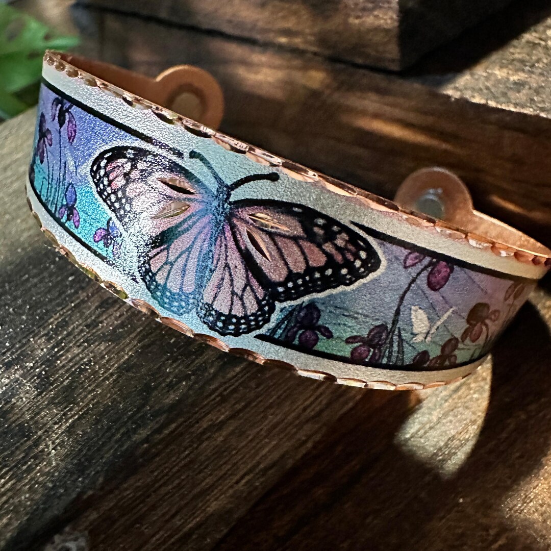Handmade Boho Copper Monarch Butterfly Magnet Bracelet, Arthritis ...