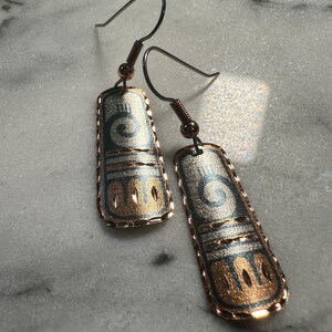 Handcrafted Boho Copper Native American Wire Drop Earrings - Etsy