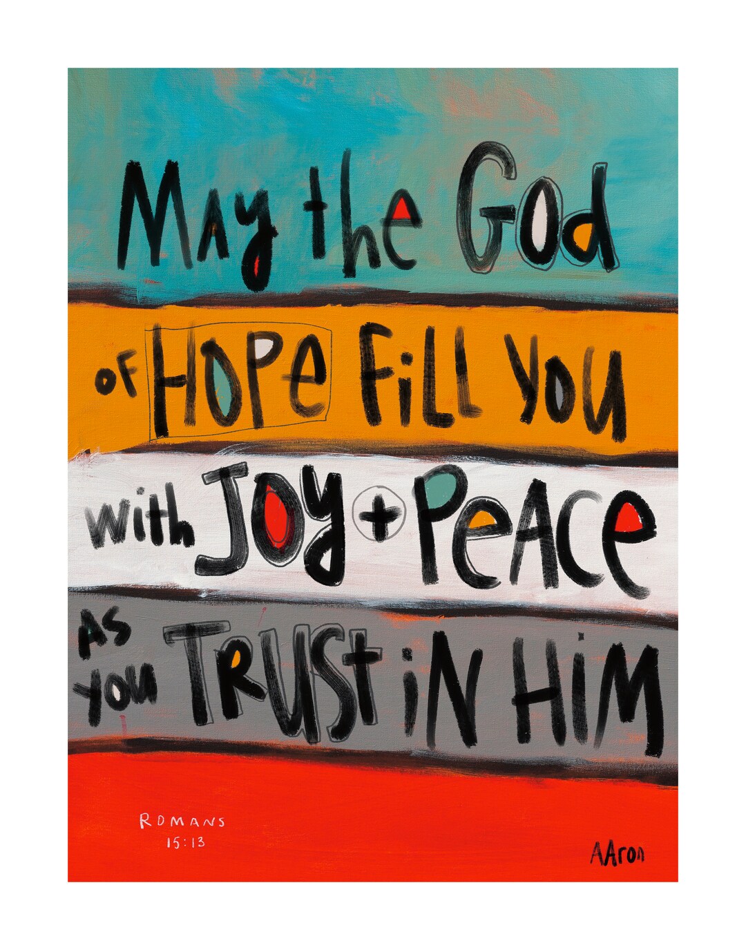 Joy and Peace 11x14 Fine Art Print by Aaron Grayum / Faith - Etsy