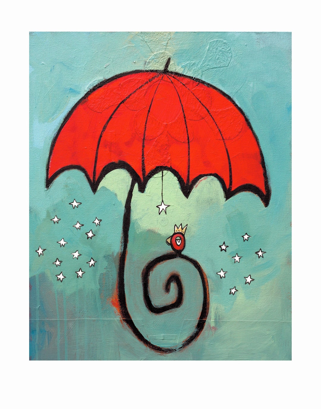 The Red Umbrella - 11”x14” Fine Art Print by Aaron Grayum ...