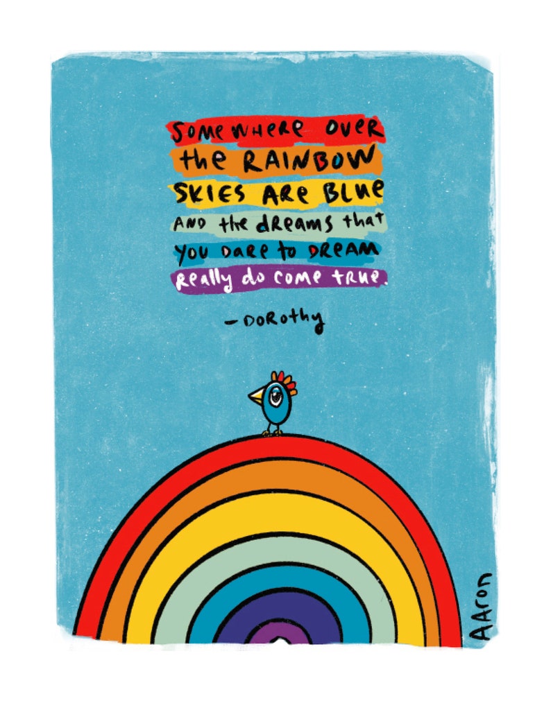 Over the Rainbow - 11”x14” Fine Art Print by Aaron Grayum / Music ...