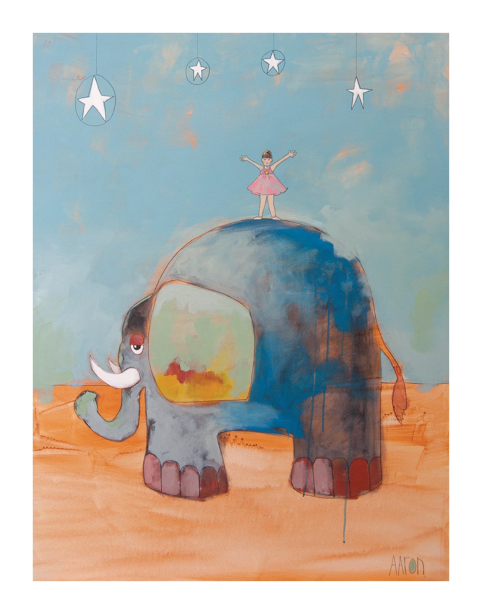 The Ballerina and the Elephant - 11”x14” Fine Art Print by Aaron Grayum ...