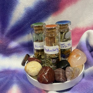 Spell Jar Witchcraft Crystals Spirituality Protection Jars Custom Made ...