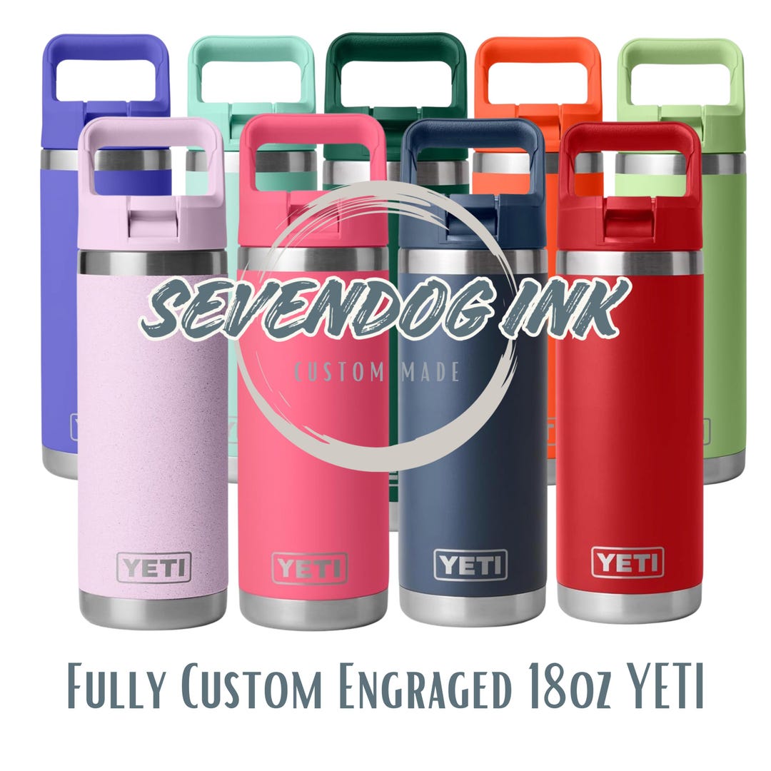 YETI Brand Engraved Rambler 18oz *CUSTOM* - Etsy