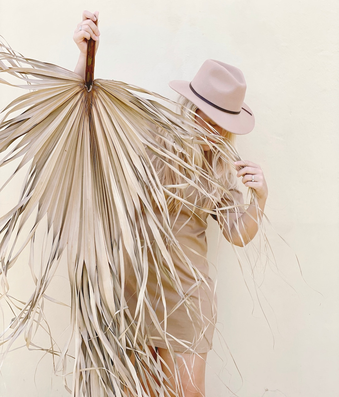 4ft Giant Palm Leaf Decor, Dried Palm Fronds Wall Art, Boho Wall ...
