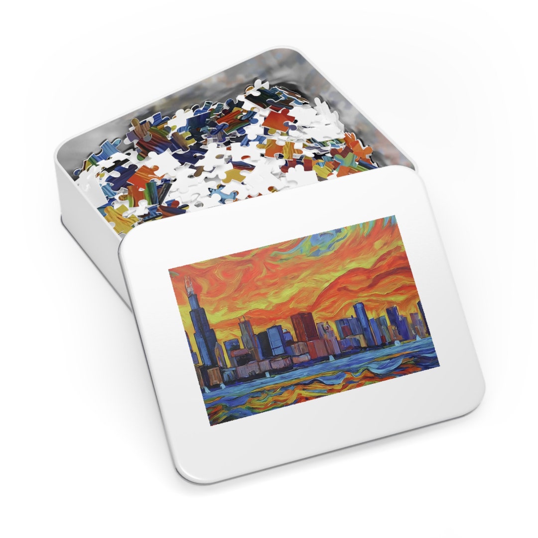 Chicago Skyline Puzzle – 1000 Piece Jigsaw of the Windy City - Etsy