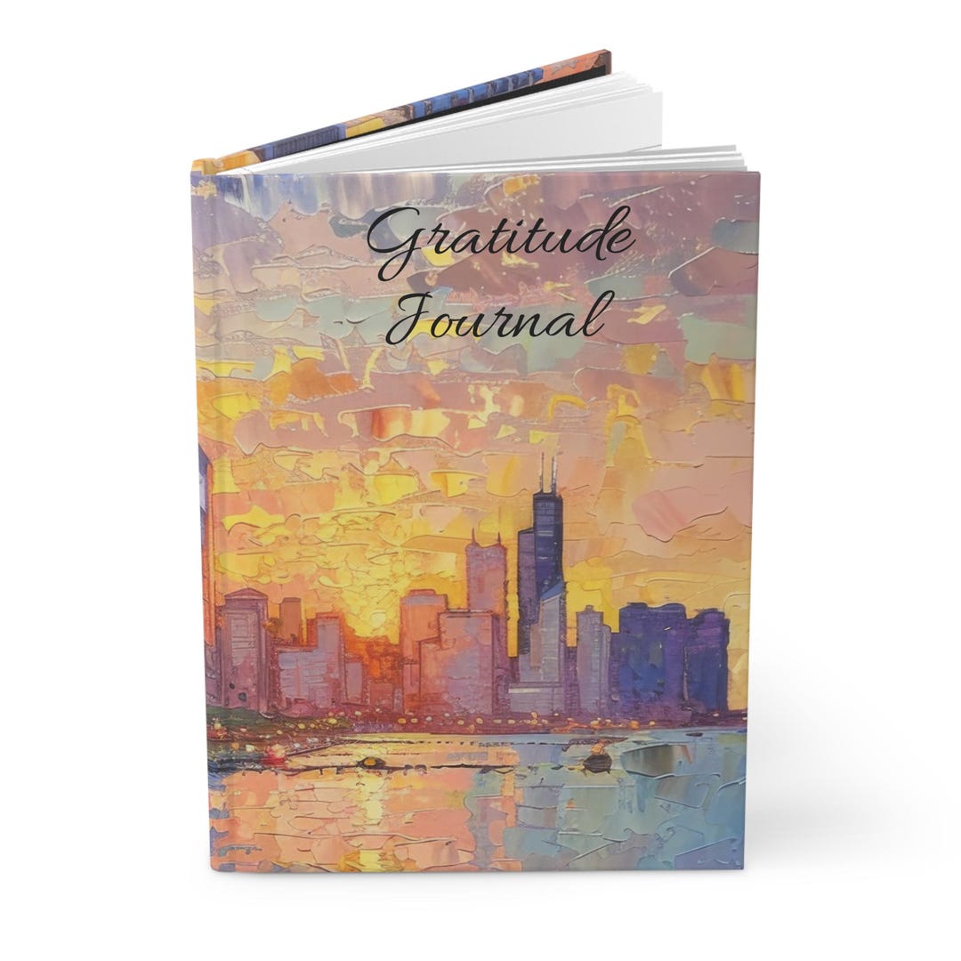 Personalized Chicago Skyline Journal: Custom Hardcover Notebook for ...