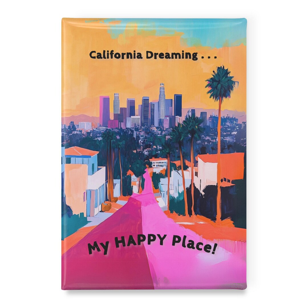 Personalized Los Angeles Skyline Magnet – Minimalist City Art Design - Etsy