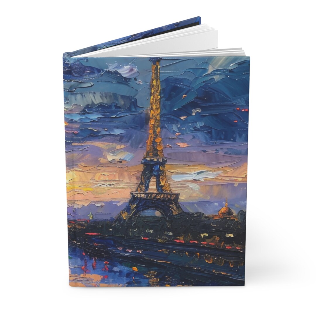 Eiffel Tower Travelers Journal: Hardcover Honeymoon Notebook, Custom ...