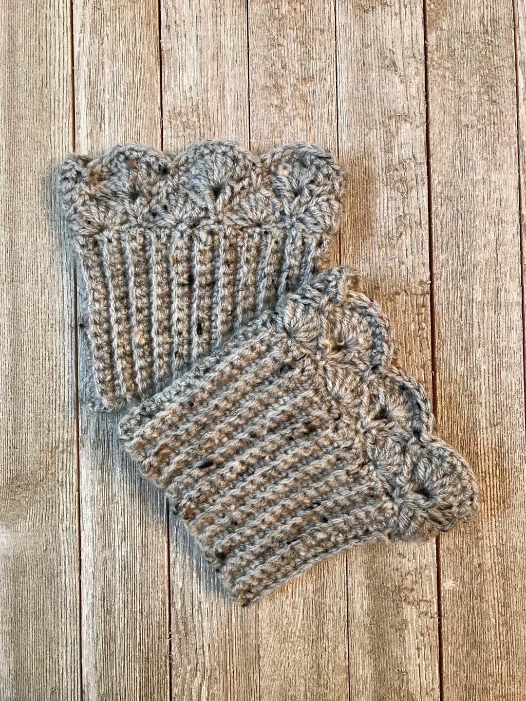 Grey Marble Tweed Boot Cuffs - Calf Fit or Ankle Fit - WIDE - Etsy
