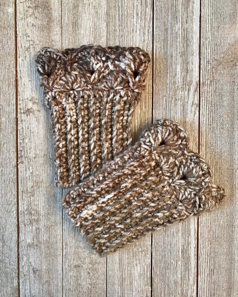 Taupe Tweed Boot Cuffs for Short Boots - Etsy