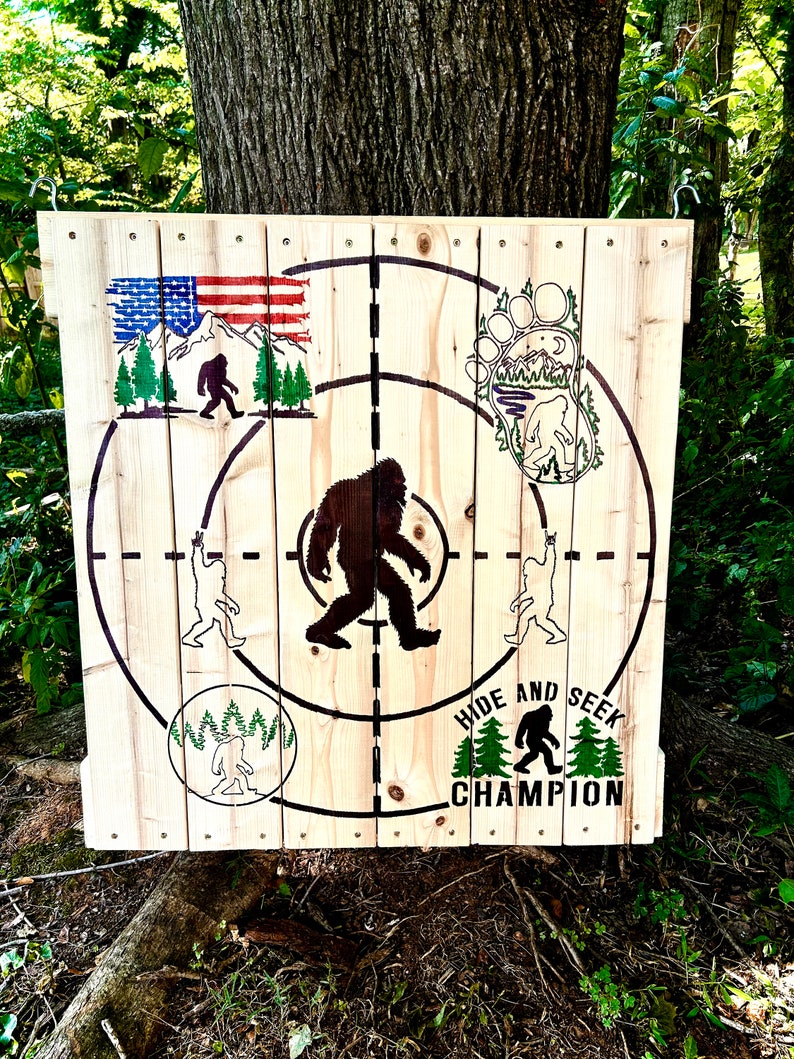 Big Foot Themed Axe Throwing Target Made in USA - Etsy