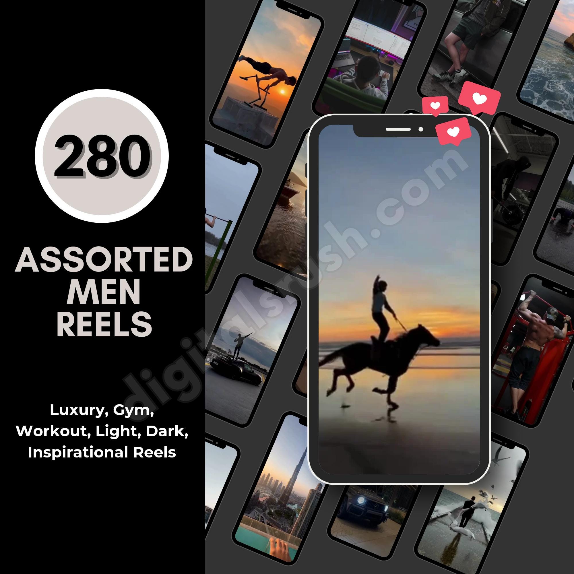 1000 Faceless Men Reels & Men Photos Bundle, Done for You Content ...