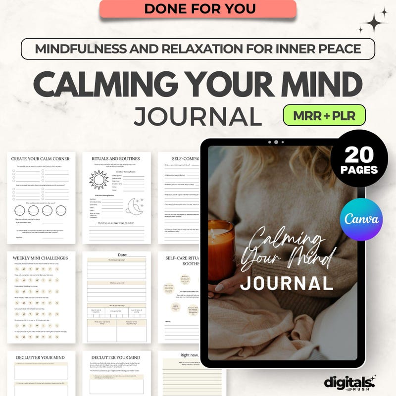 Calm Journal Plr - Etsy