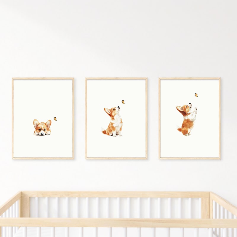 Corgi Wall Art - Etsy