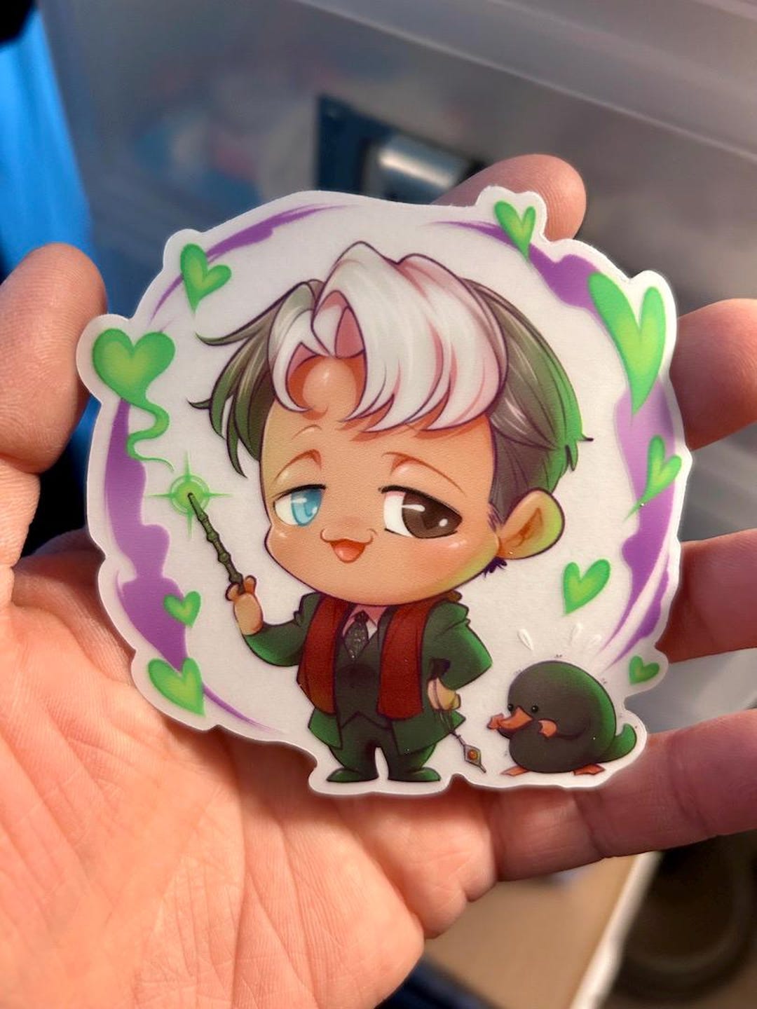 Sticker - 3" Grindelwald Chibi - Etsy