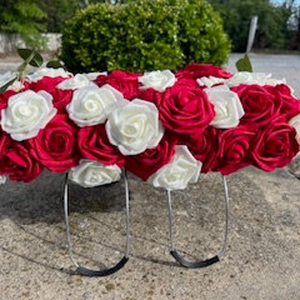 Headstone Saddle Flowers - Etsy