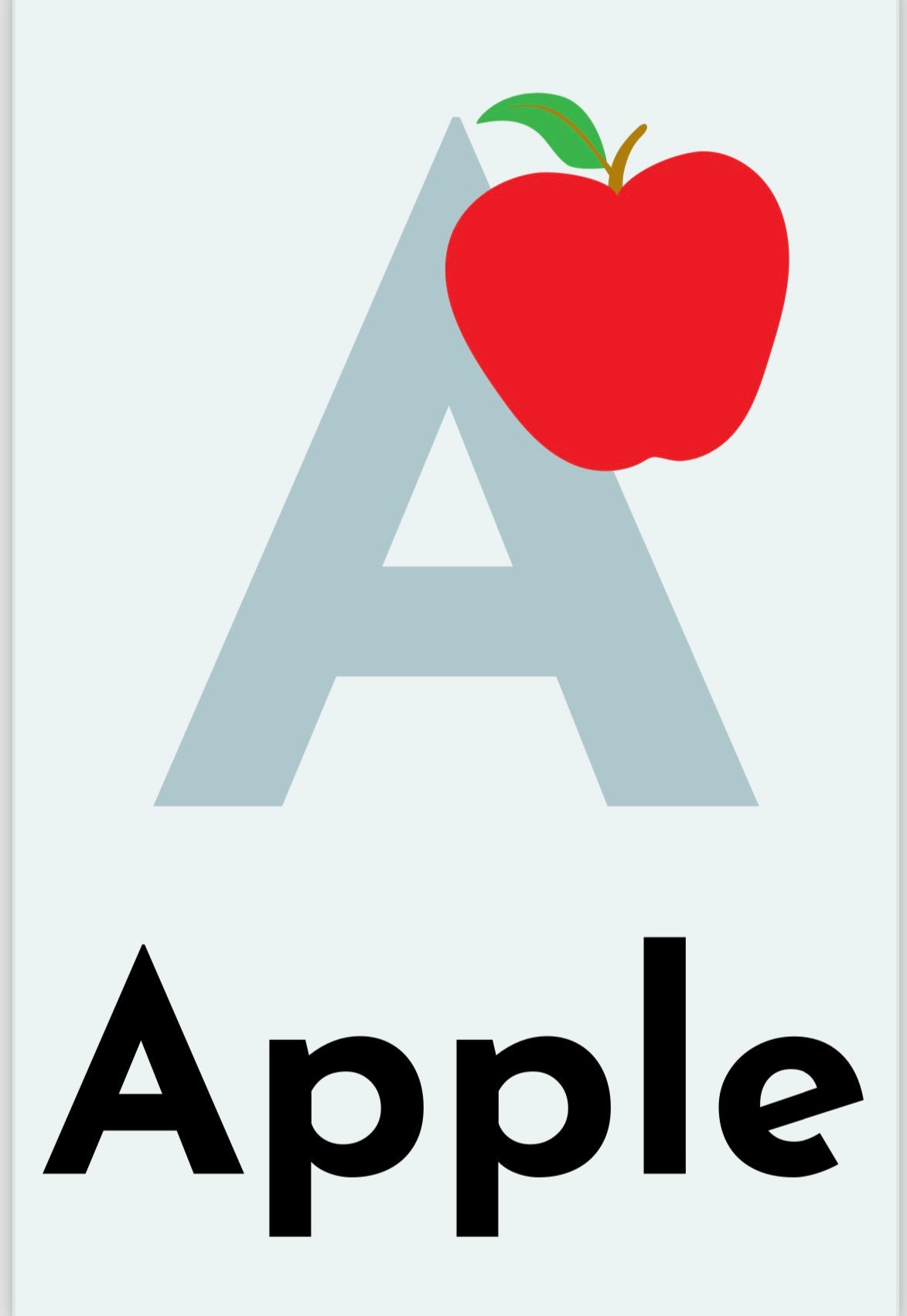 Alphabet Digital Flash Cards, Instant Download, ABC Cards, Flash Cards ...