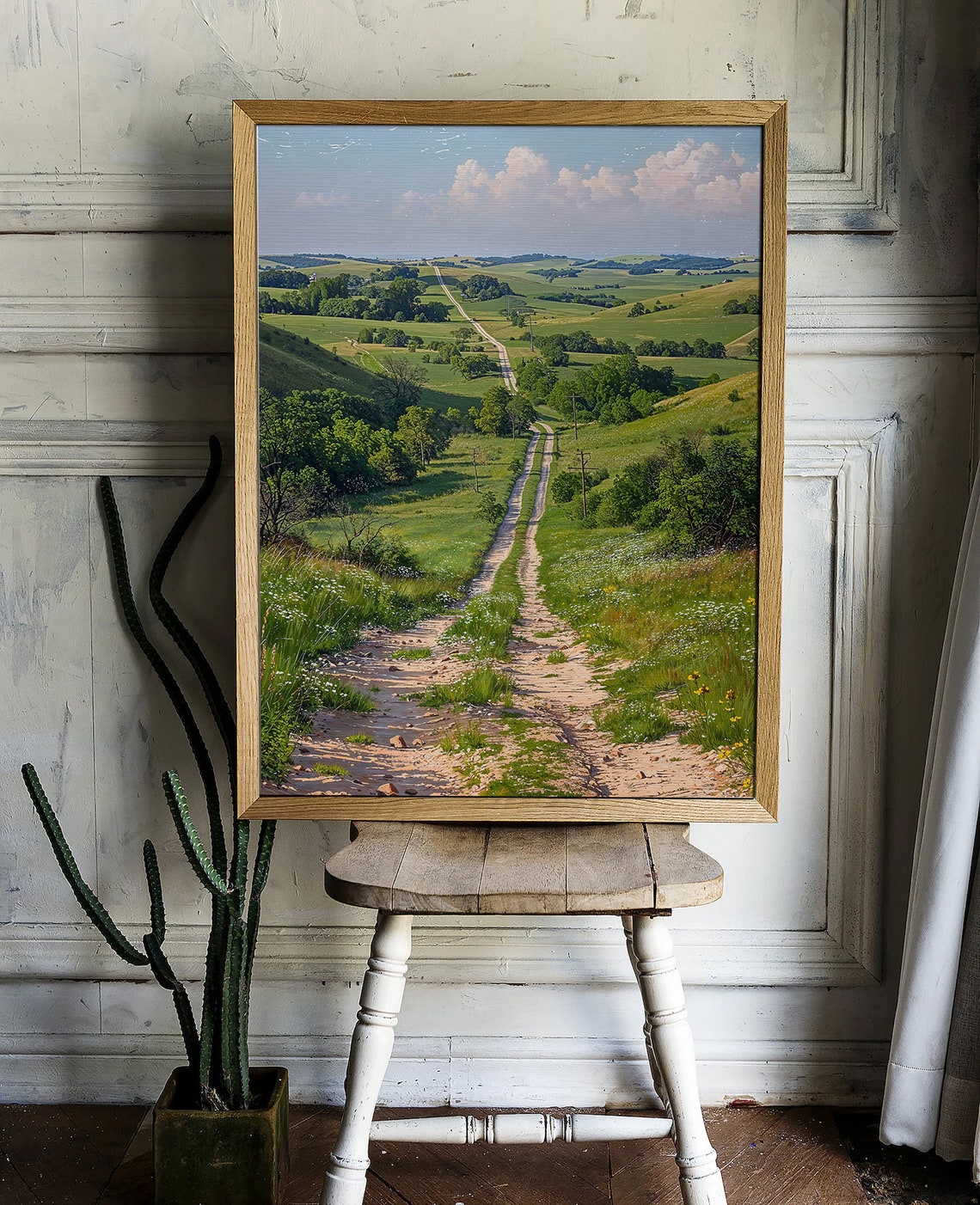 Endless Country Road Serene Countryside Printable Art for Home Decor ...