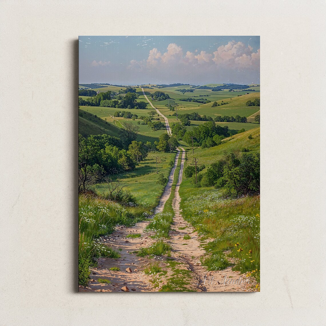 Endless Country Road Serene Countryside Printable Art for Home Decor ...